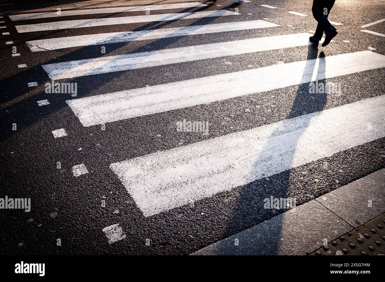 Pedestrian zebra crossing in London Stock Photo - Alamy
