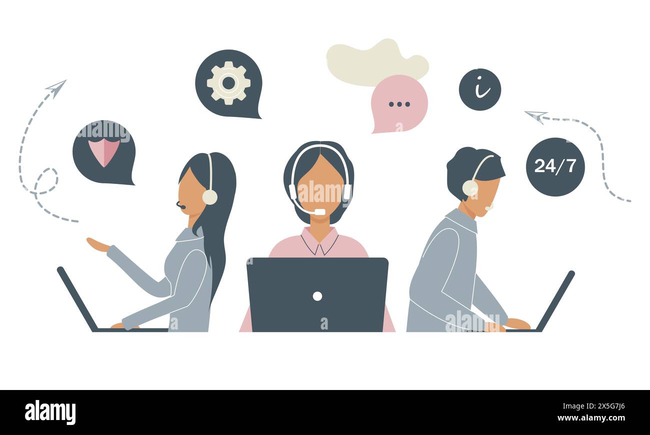 Customer remote Stock Vector Images - Alamy