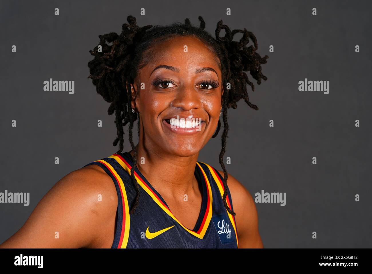 Indiana Fever guard Kelsey Mitchell (0) poses during WNBA basketball ...