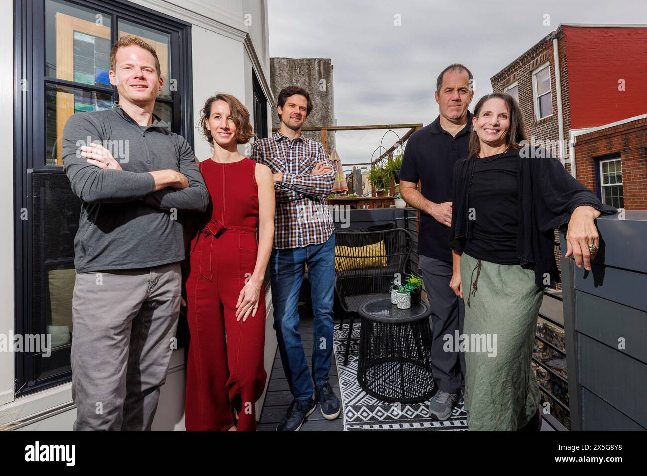 Architect David Niemiec, from left, with wife Jacklynn, and his brother ...