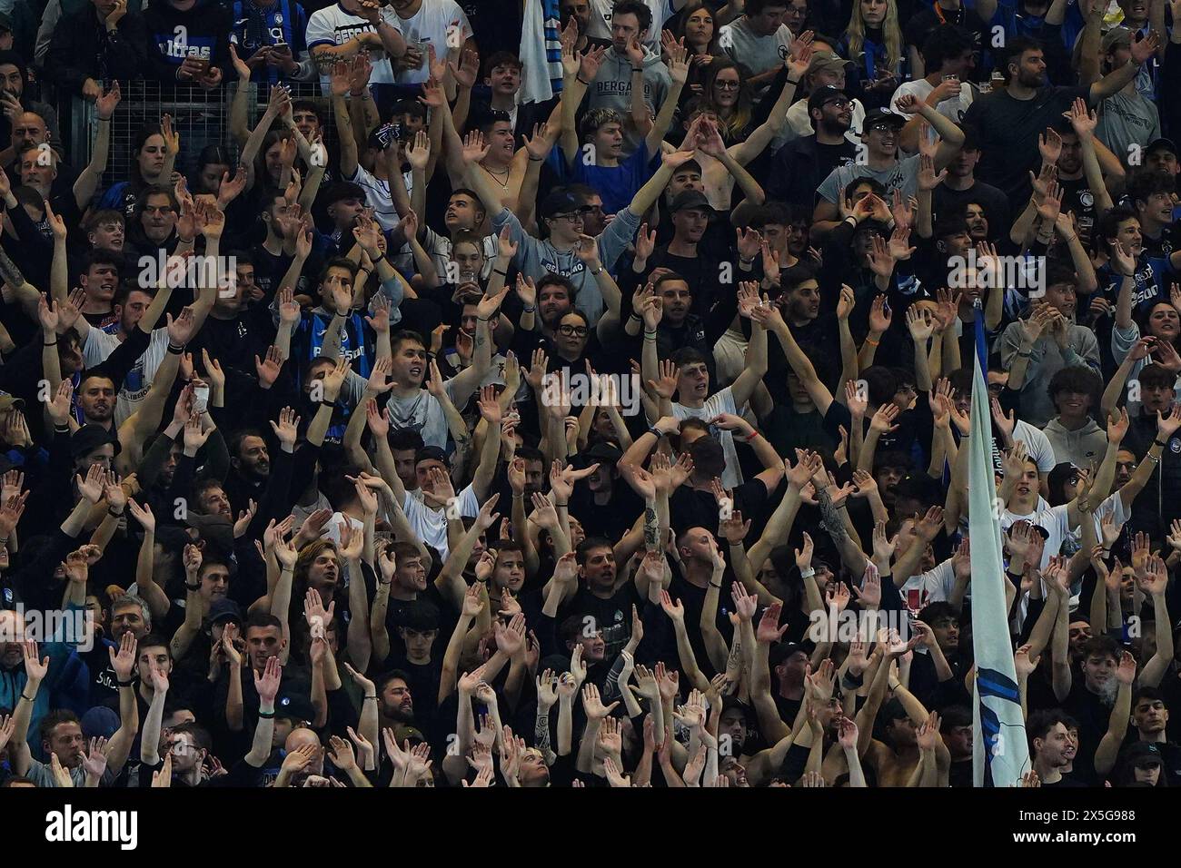 Bergamo, Italia. 09th May, 2024. Atalanta's supporters during the UEFA ...