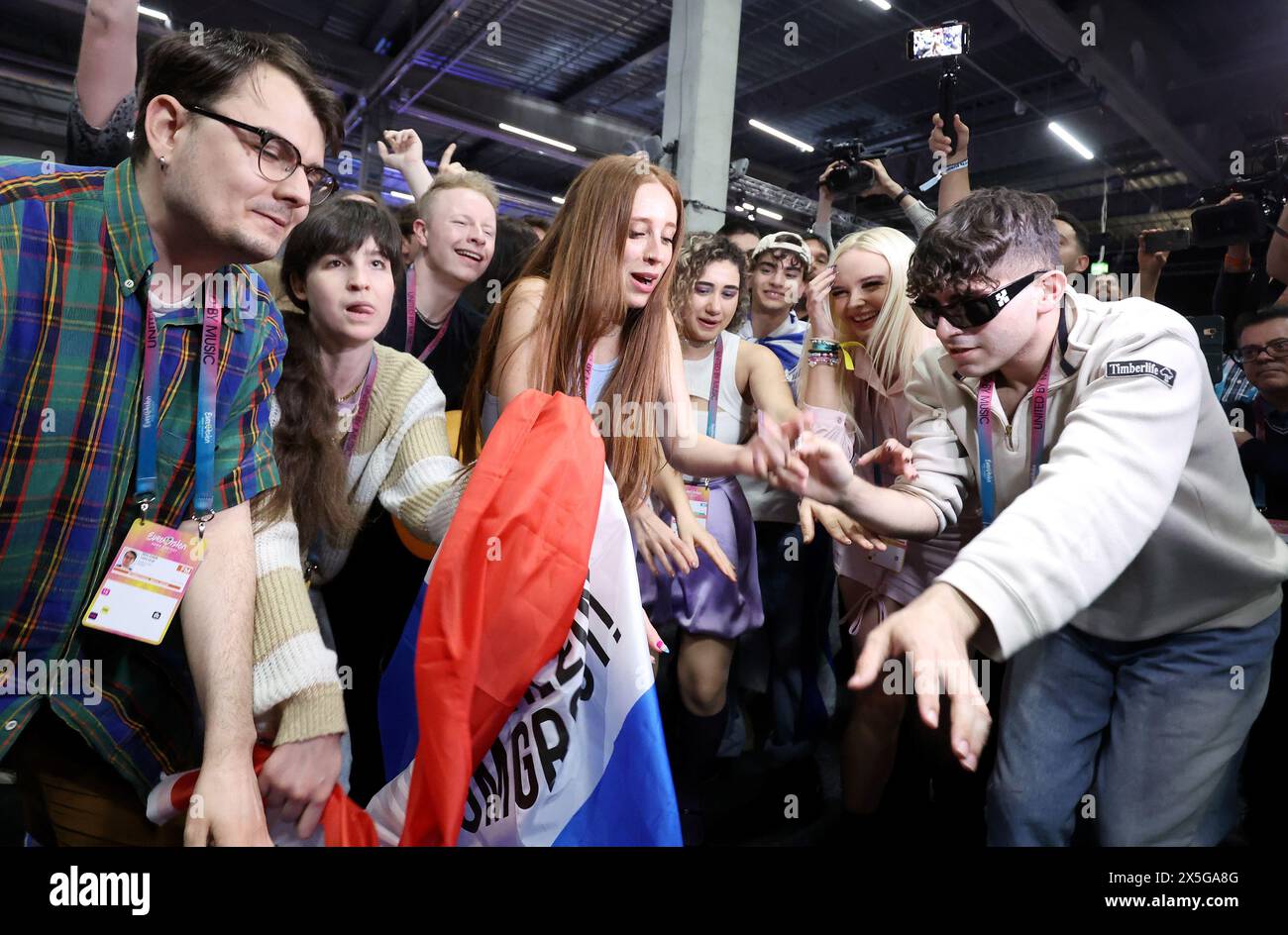 Malmo arena eurovision flag hi-res stock photography and images - Alamy