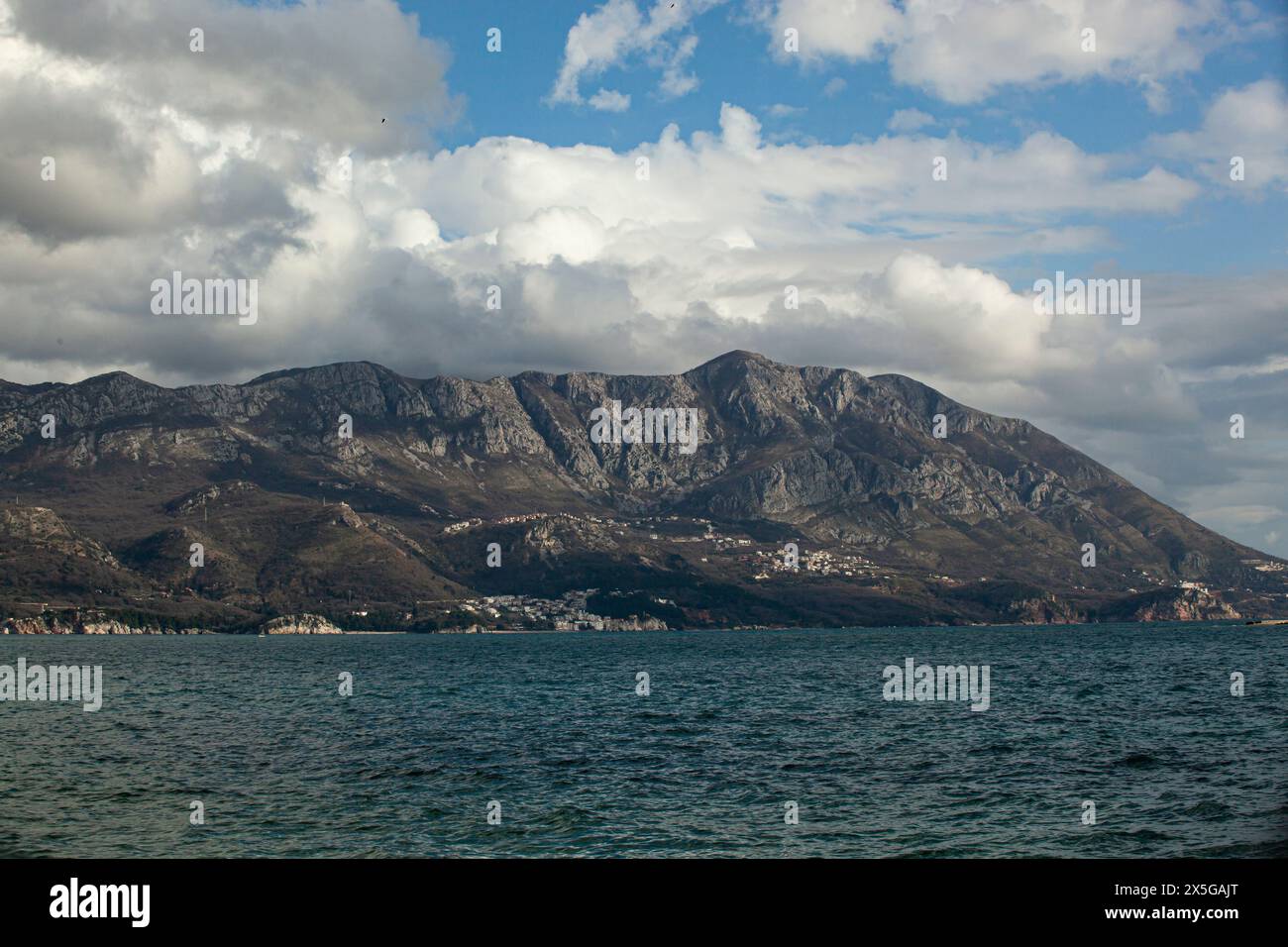 Spring in the mountains, beautiful mountain landscape. View of the ...