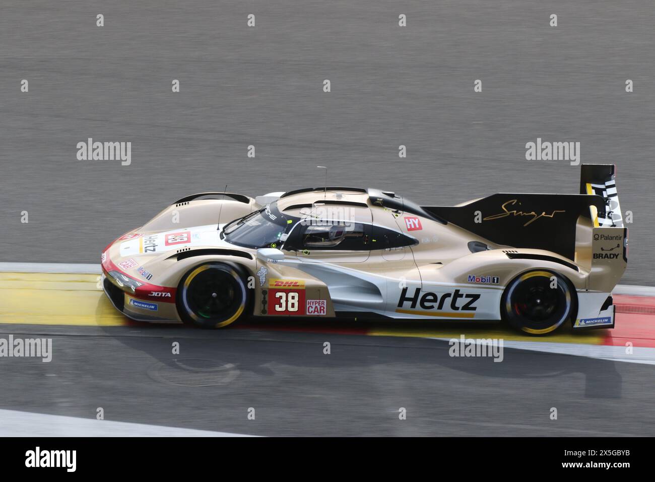 Jota Porsche with F1 World Champion Jenson Button at Eau Rouge Spa WEc ...