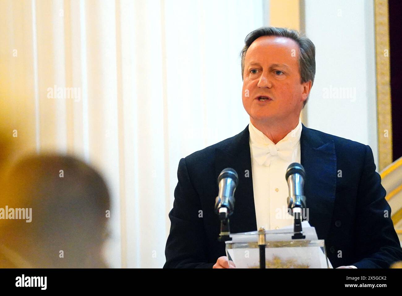 Foreign Secretary Lord David Cameron speaking at the Lord Mayor of the ...