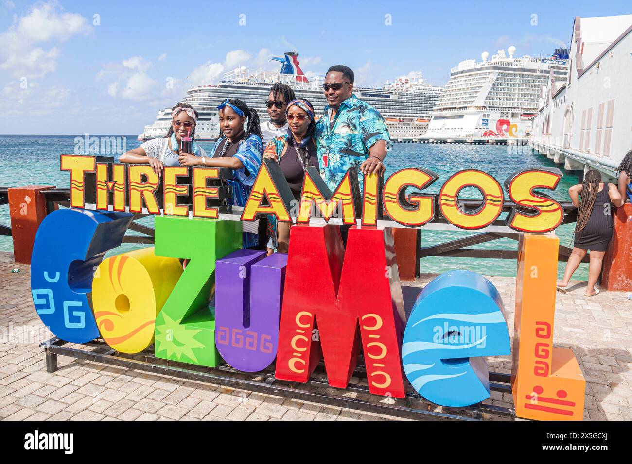 Cozumel Mexico,Cruise Port Pier,Puerta Maya shopping,Norwegian Joy ...