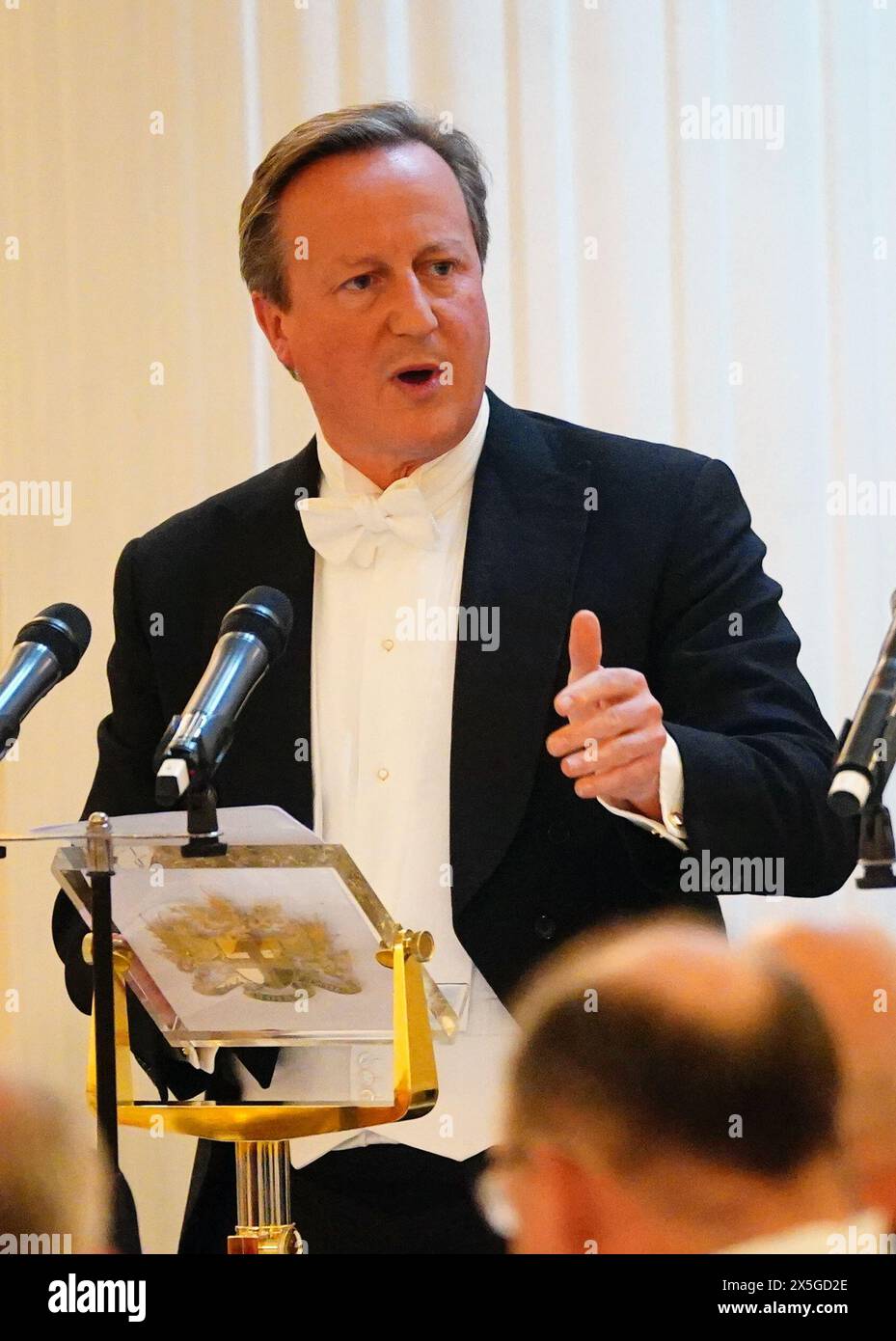 Foreign Secretary Lord David Cameron speaking at the Lord Mayor of the ...