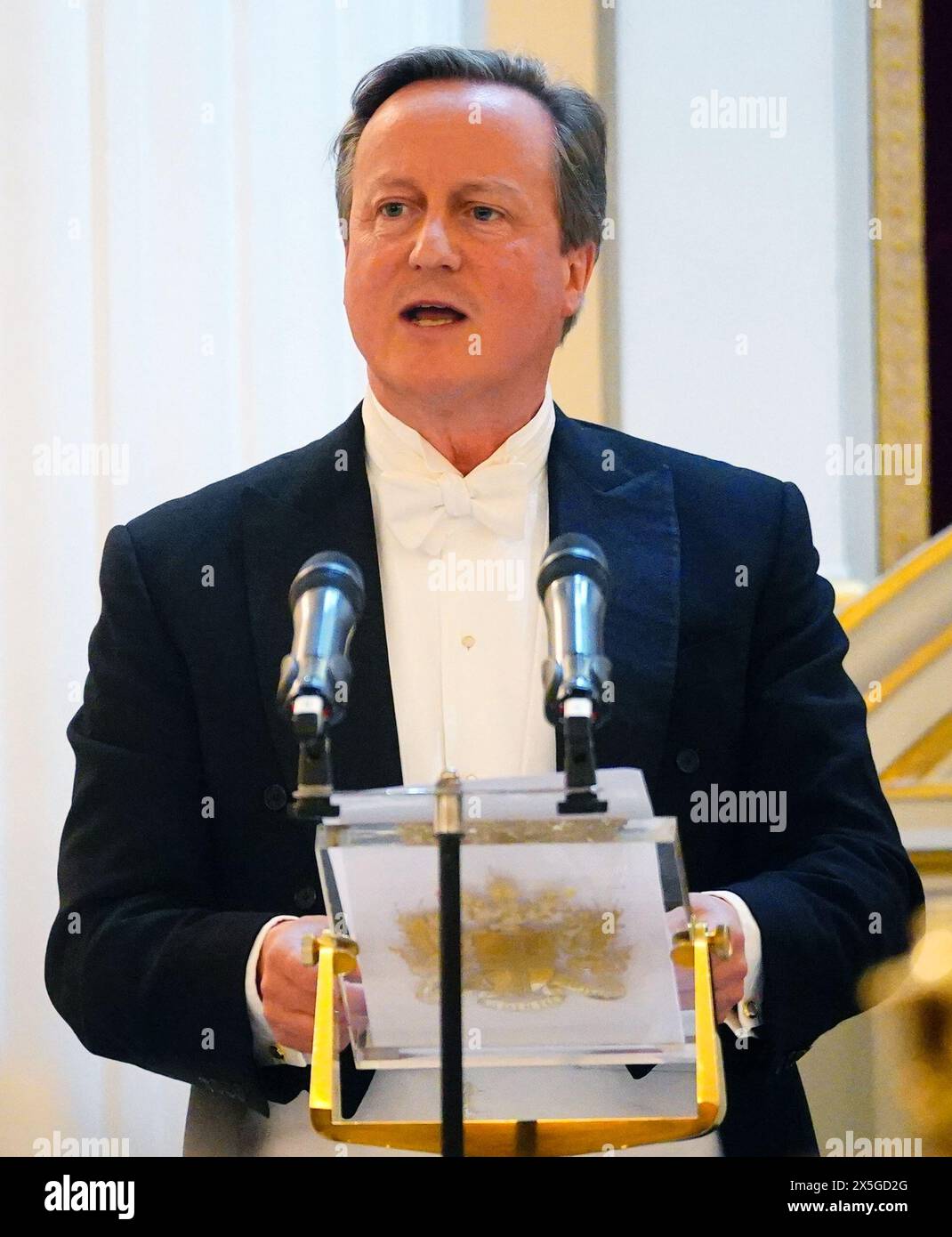 Foreign Secretary Lord David Cameron speaking at the Lord Mayor of the ...