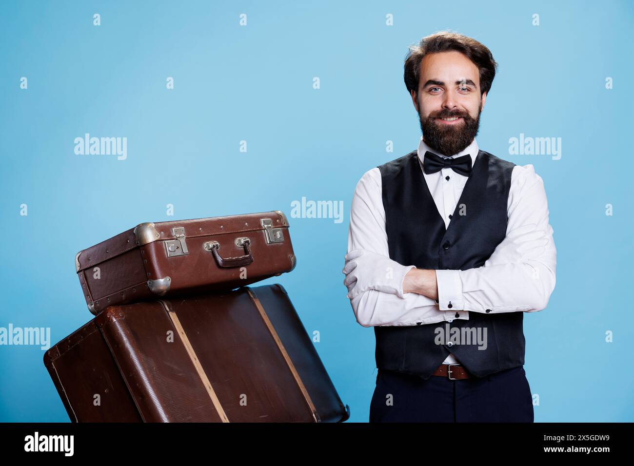 In studio bellman uniform hi-res stock photography and images - Alamy