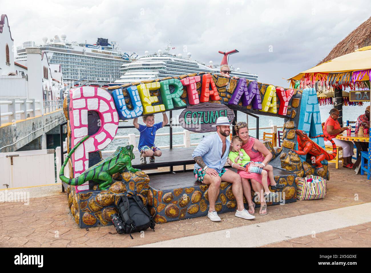 Cozumel Mexico,Cruise Port Pier,Puerta Maya shopping,Norwegian Joy ...