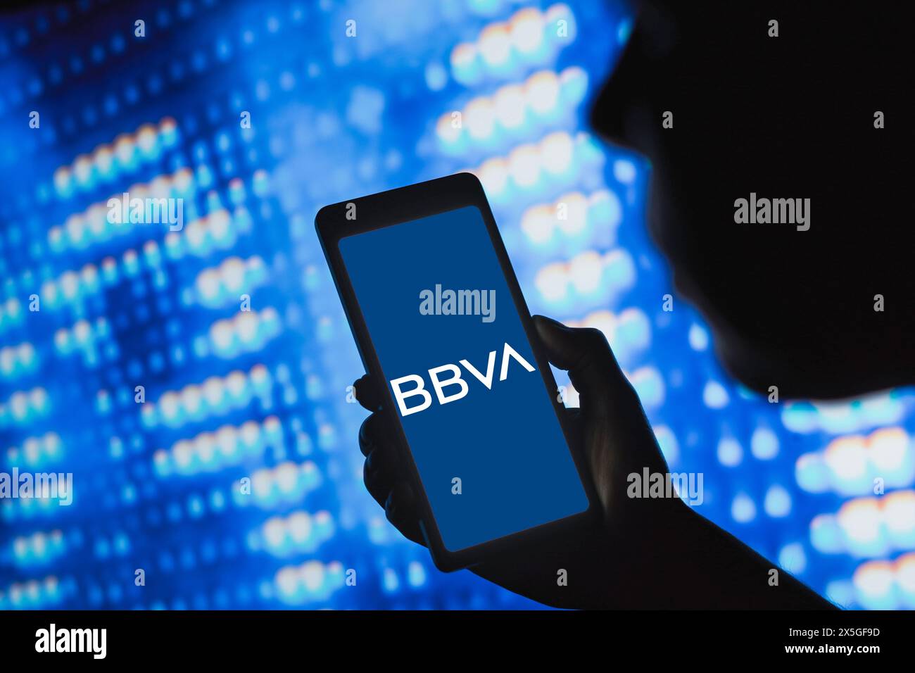 In this photo illustration, the Banco Bilbao Vizcaya Argentaria (BBVA ...