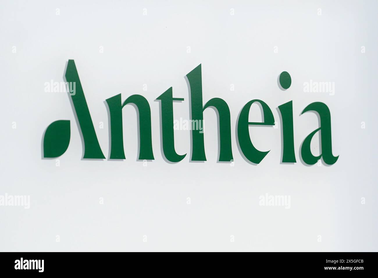 An Antheia sign is shown outside of the company's office in Menlo Park ...