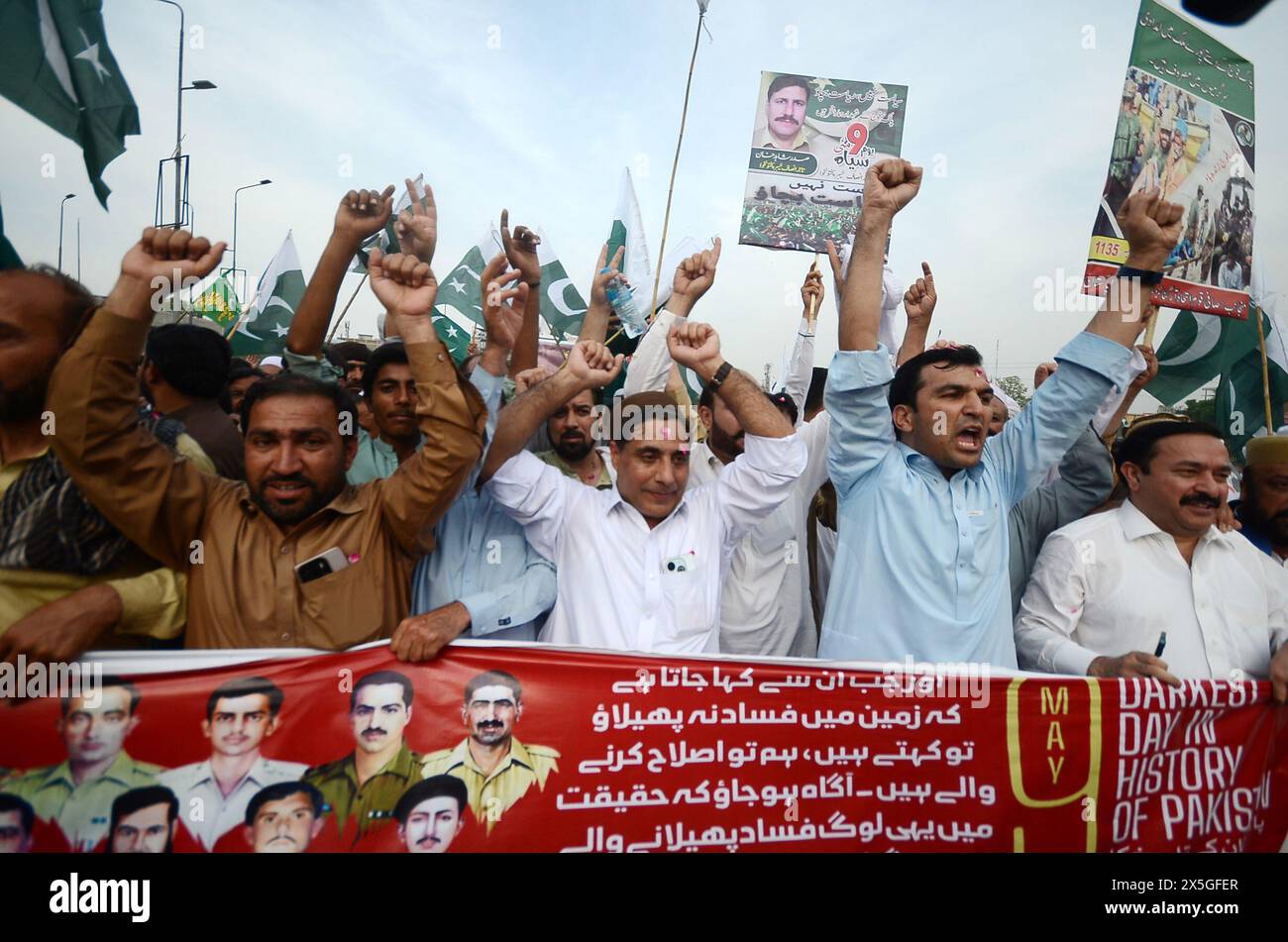 May 9, 2024, Peshawar, Peshawar, Pakistan: Protest in solidarity with ...