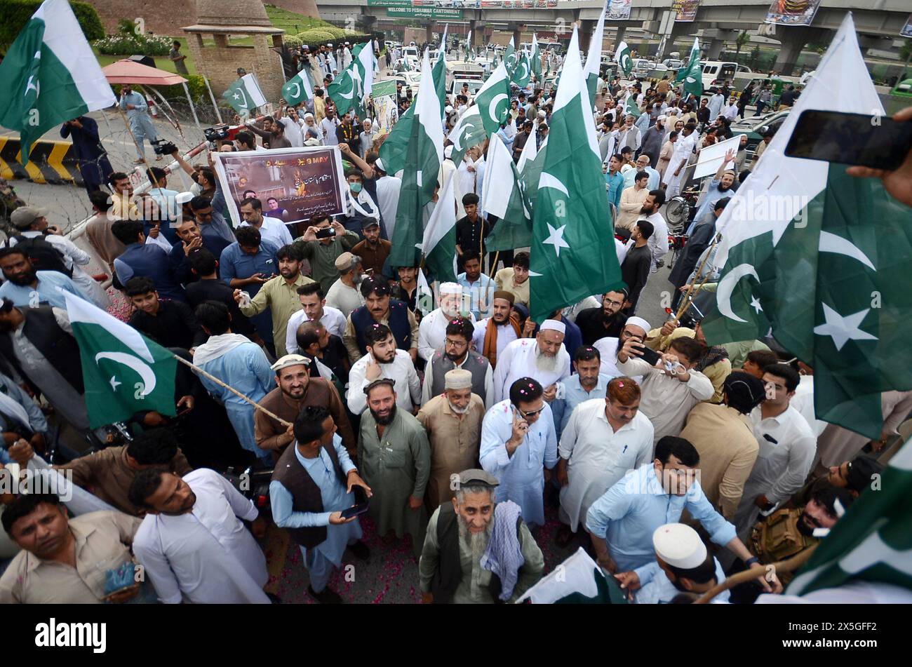 May 9, 2024, Peshawar, Peshawar, Pakistan: Protest in solidarity with ...