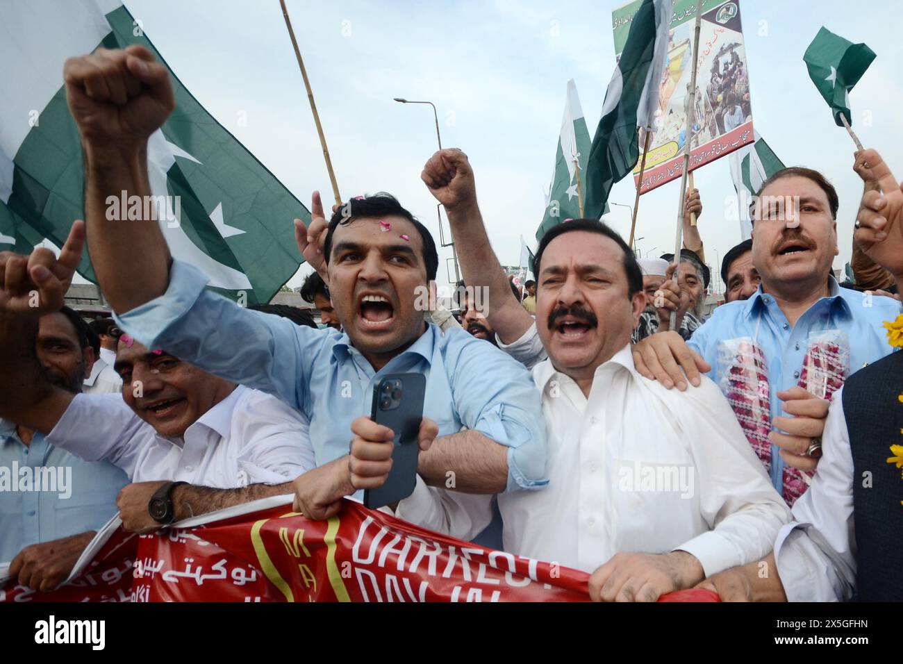 May 9, 2024, Peshawar, Peshawar, Pakistan: Protest in solidarity with ...