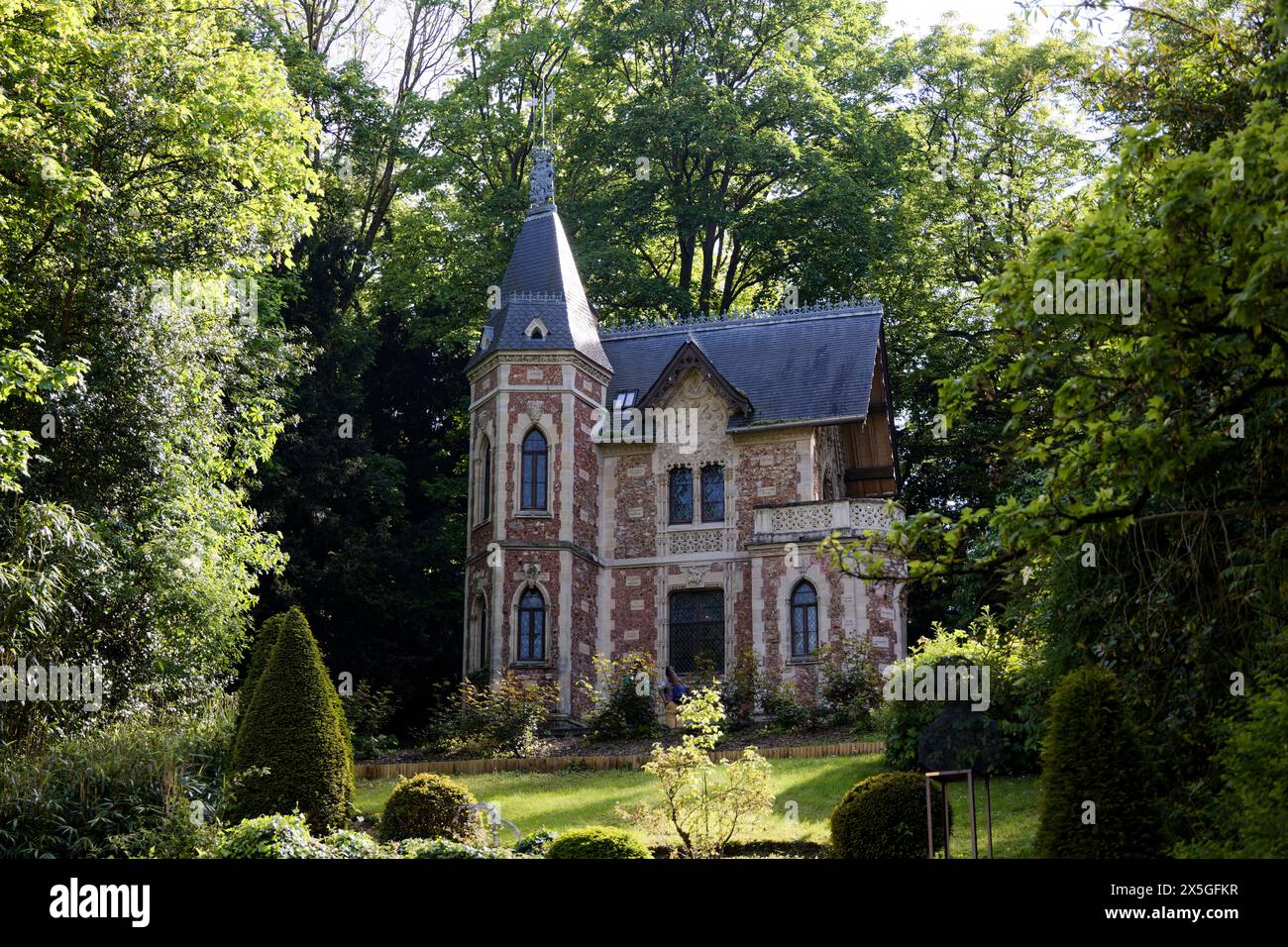Port-Marly, France. 9th May, 2024. External view of the Chateau d'If ...
