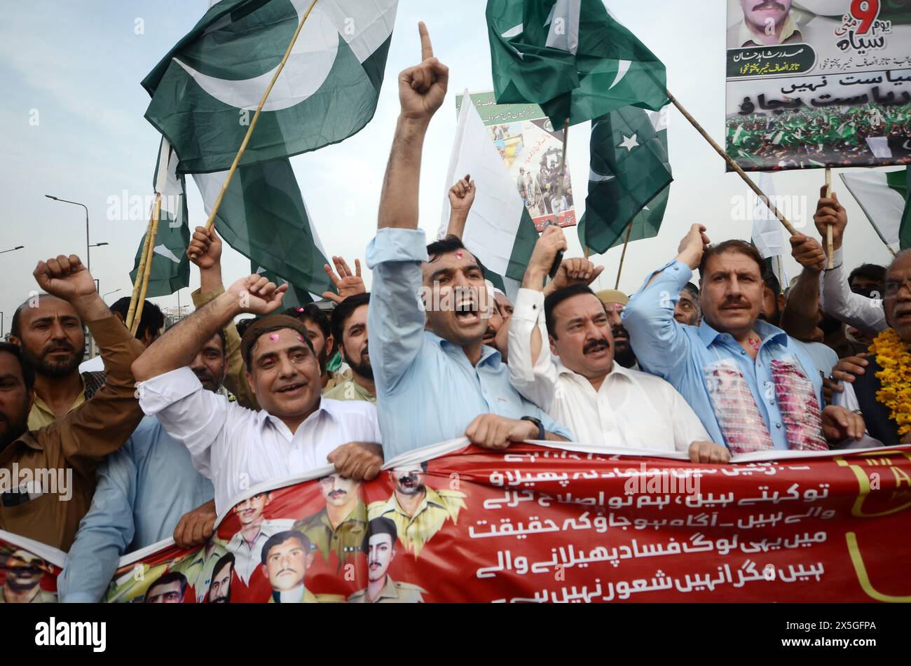 May 9, 2024, Peshawar, Peshawar, Pakistan: Protest in solidarity with ...