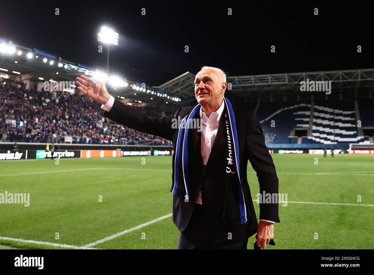 Bergamo, Italy. 9th May, 2024. Antonio Percassi Atalanta BC President ...