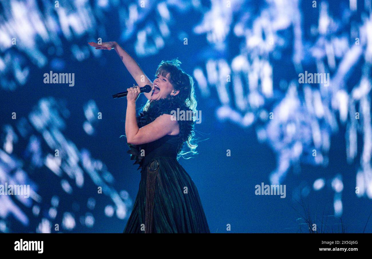 09 May 2024, Sweden, Malmö: Gåte from Norway with the song "Ulveham" on ...