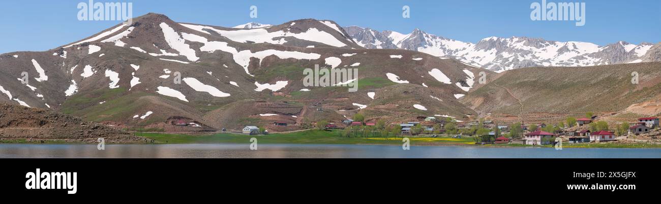Views of high plateaus and snow-capped mountains. Antalya Turkey Stock ...