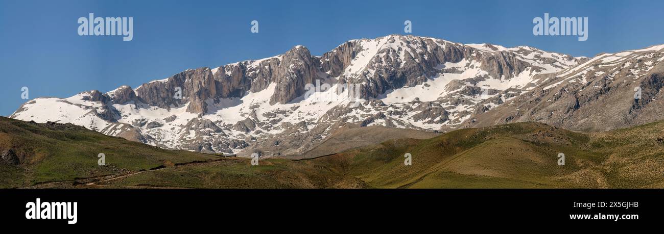 Views of high plateaus and snow-capped mountains. Antalya Turkey Stock ...