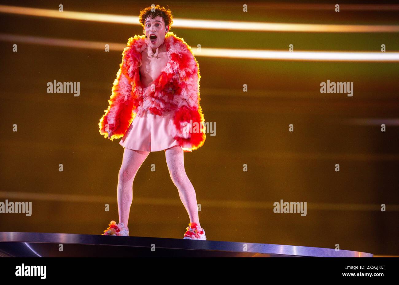 09 May 2024, Sweden, Malmö: Nemo from Switzerland with the song "The ...