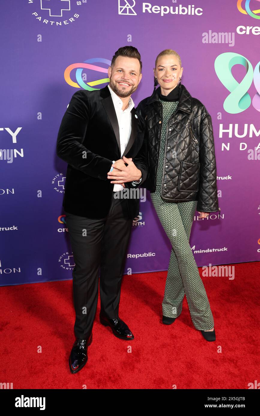 Los Angeles, California, USA. 7th May, 2024. Evan Klassen, founder of ONE HUMANITY, and actress ...