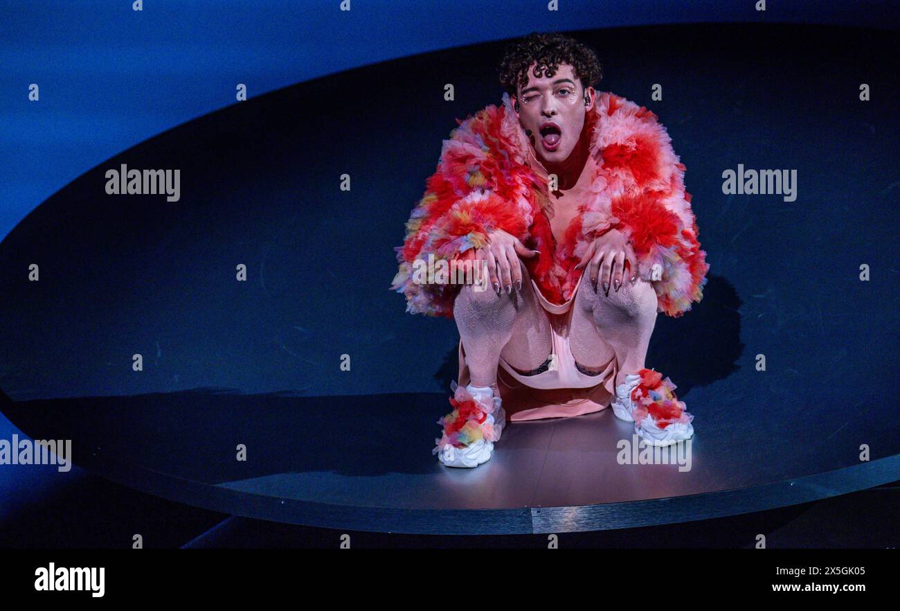 09 May 2024, Sweden, Malmö: Nemo from Switzerland with the song "The ...