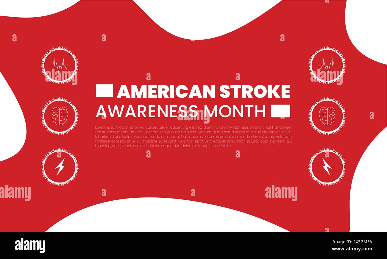American Stroke Awareness month Stock Vector Image & Art - Alamy