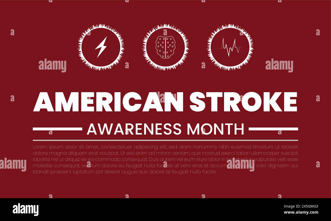 American Stroke Awareness month Stock Vector Image & Art - Alamy