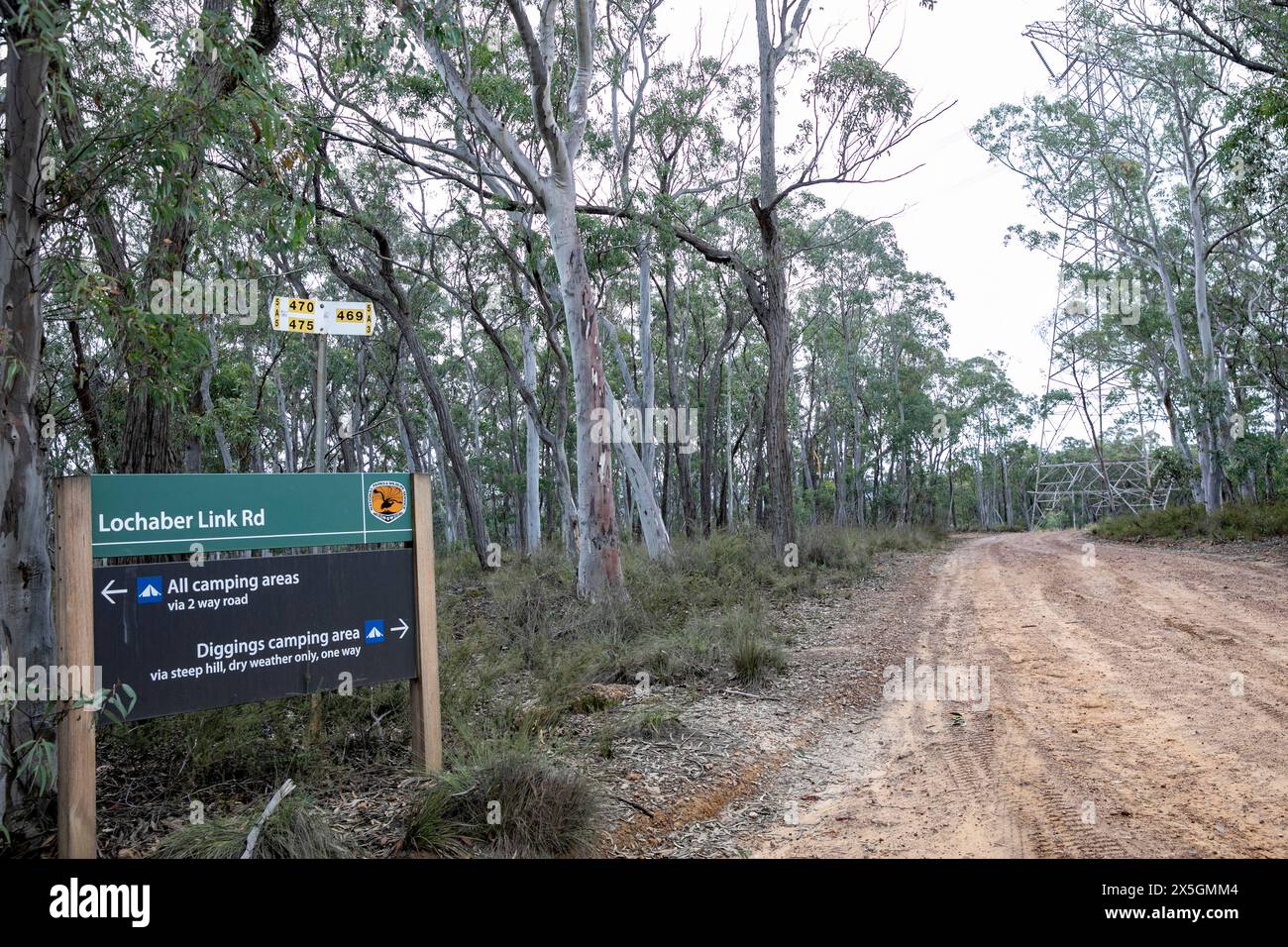 Turon National Park, Lochaber link road sign in this australian ...