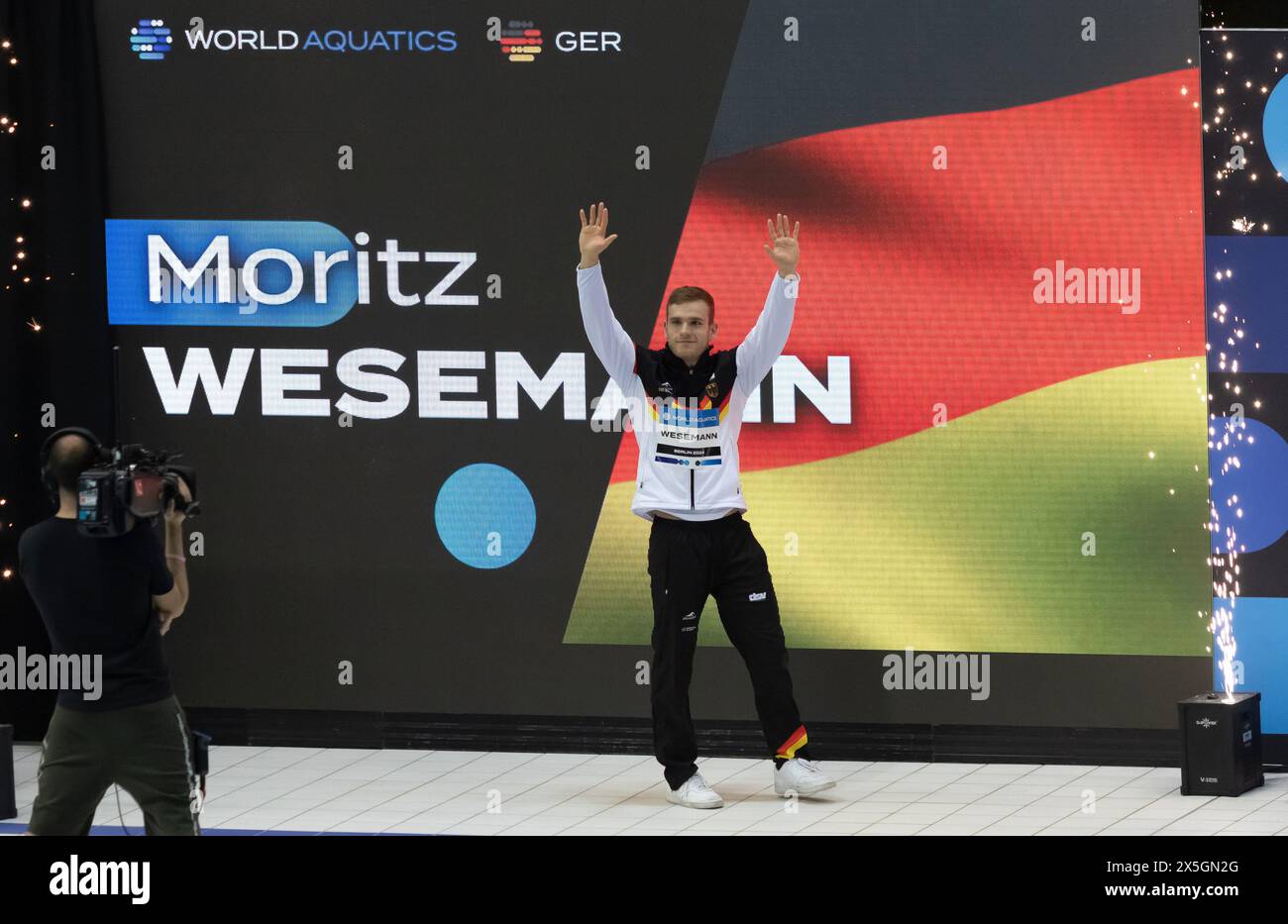Berlin, Germany - March 24, 2024: Diver Moritz WESEMANN of Germany ...