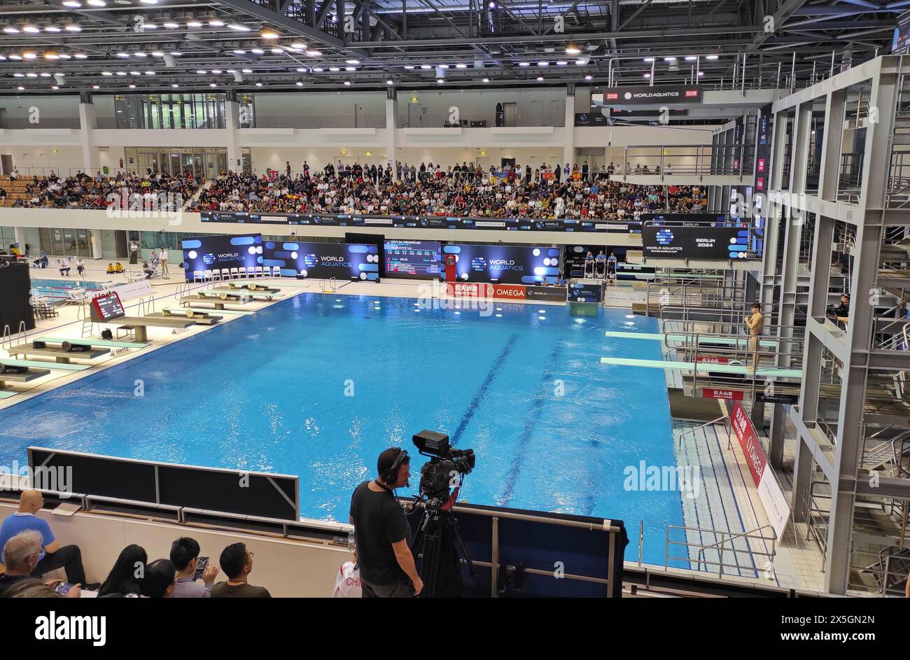 Berlin, Germany - March 24, 2024: Panoramic view of Schwimm ...