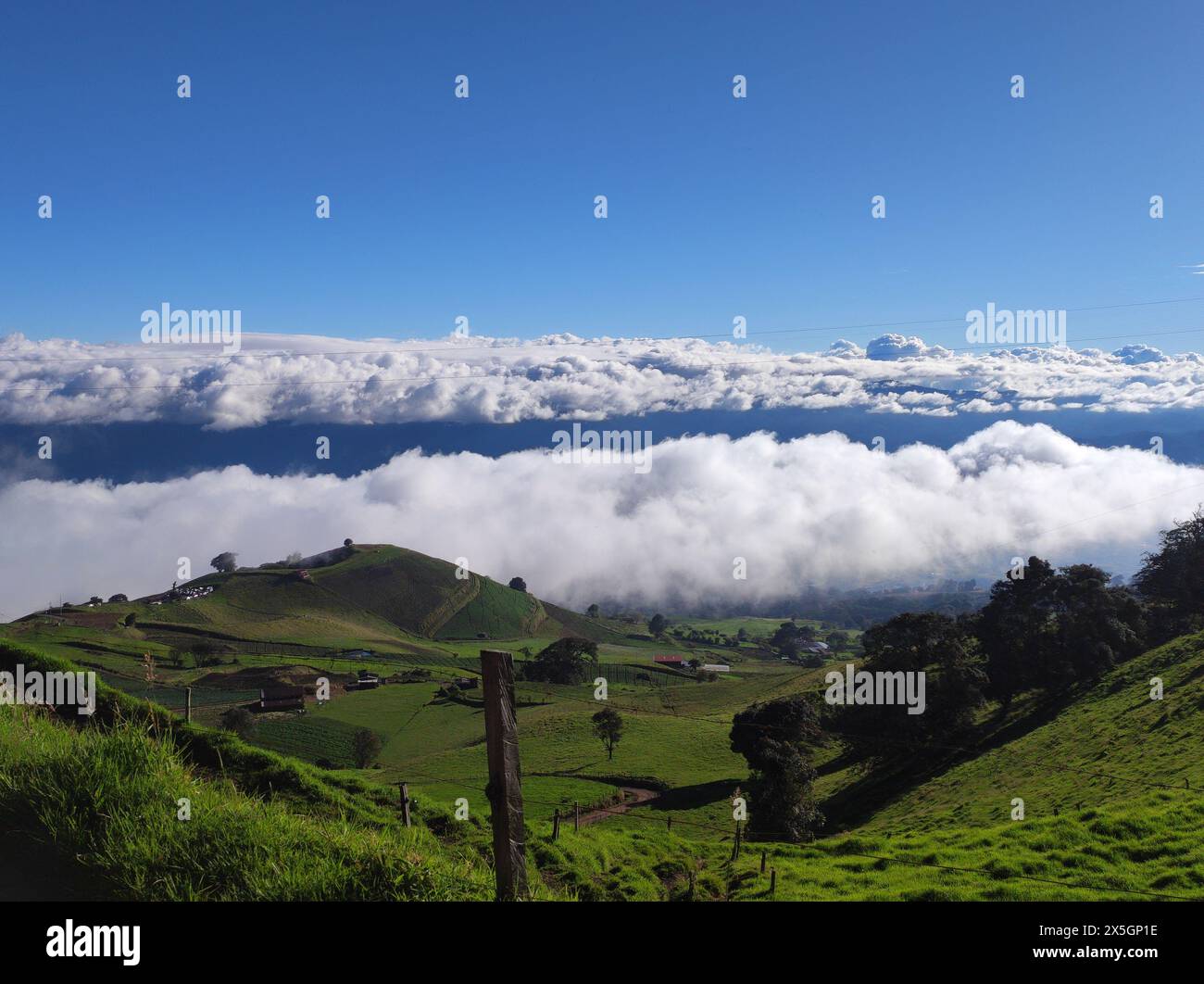 Rural landscape in the highlands of Costa Rica Stock Photo - Alamy