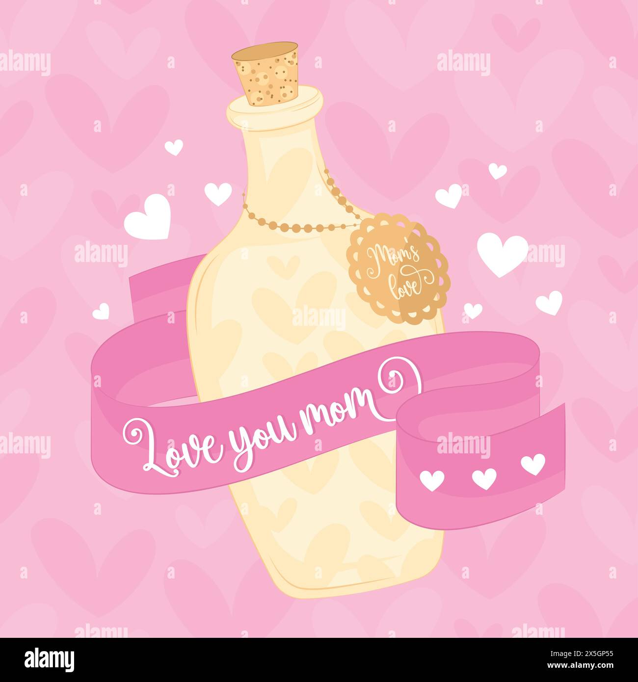 Happy mother day poster with potions Vector Stock Vector Image & Art ...