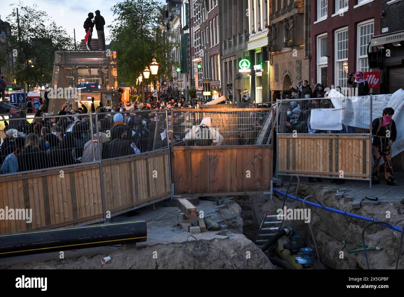 Amsterdam,The Netherlands.8th of may,2024. The police ended the ...