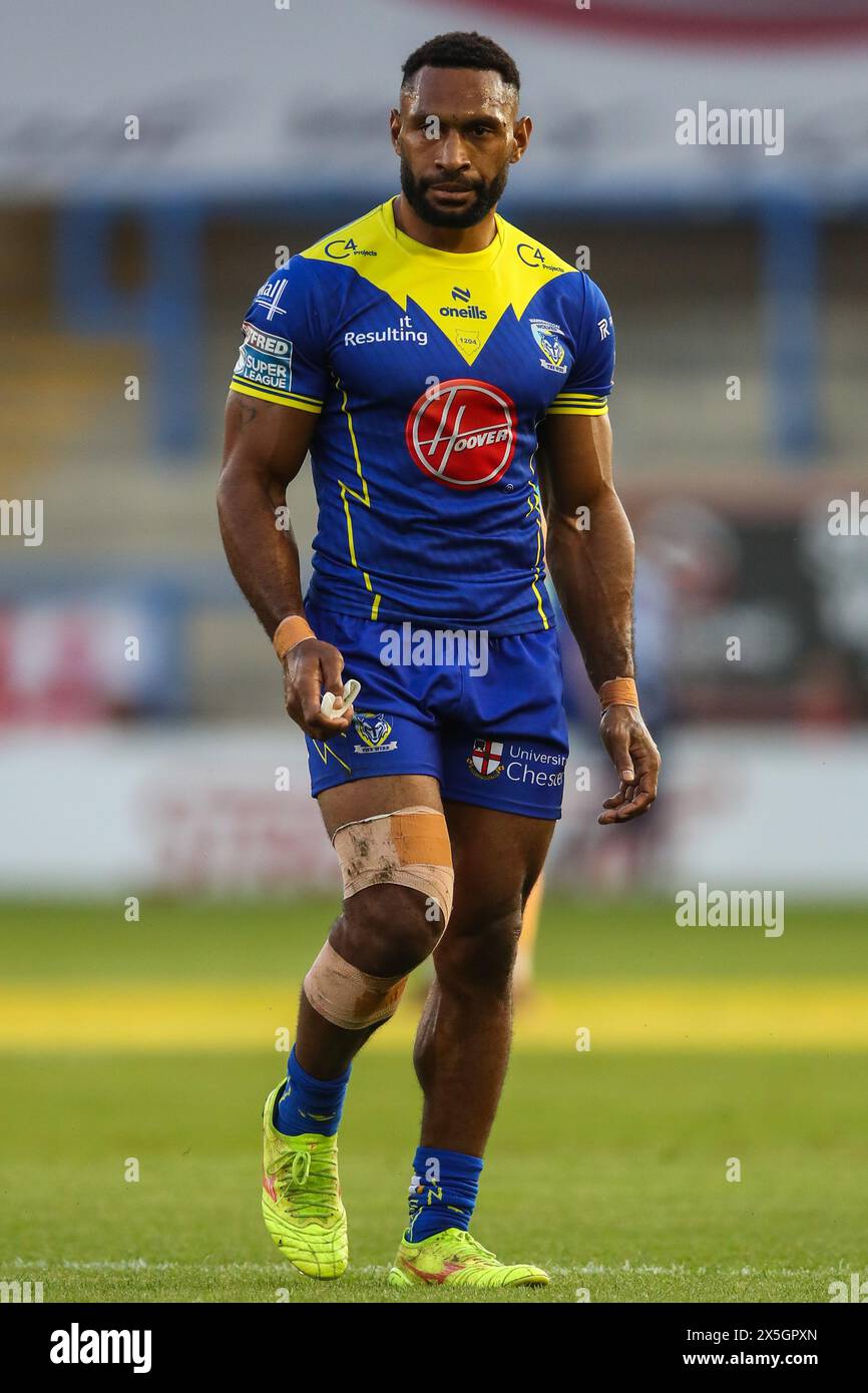 Warrington, UK. 09th May, 2024. Rodrick Tai of Warrington Wolves during ...