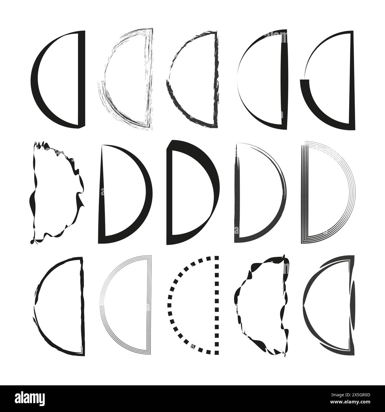 Series of distinct shapes hi-res stock photography and images - Alamy