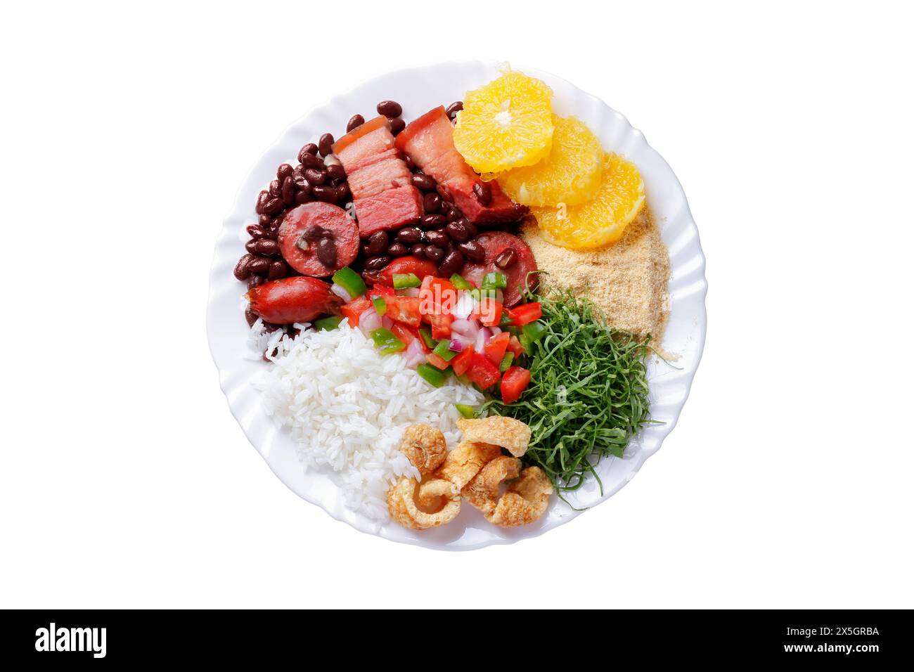 Brazilian feijoada, traditional food from Brazil cuisine, on ceramic ...