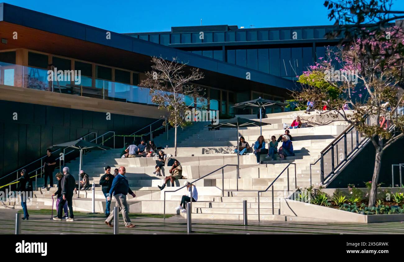 The Culver Steps in Culver City, California, United States. People ...