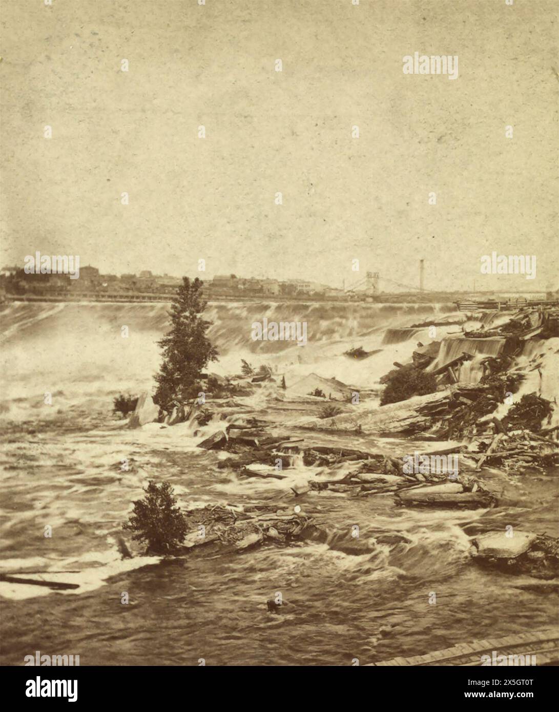 St. Anthony Falls, circa 1880 Stock Photo - Alamy