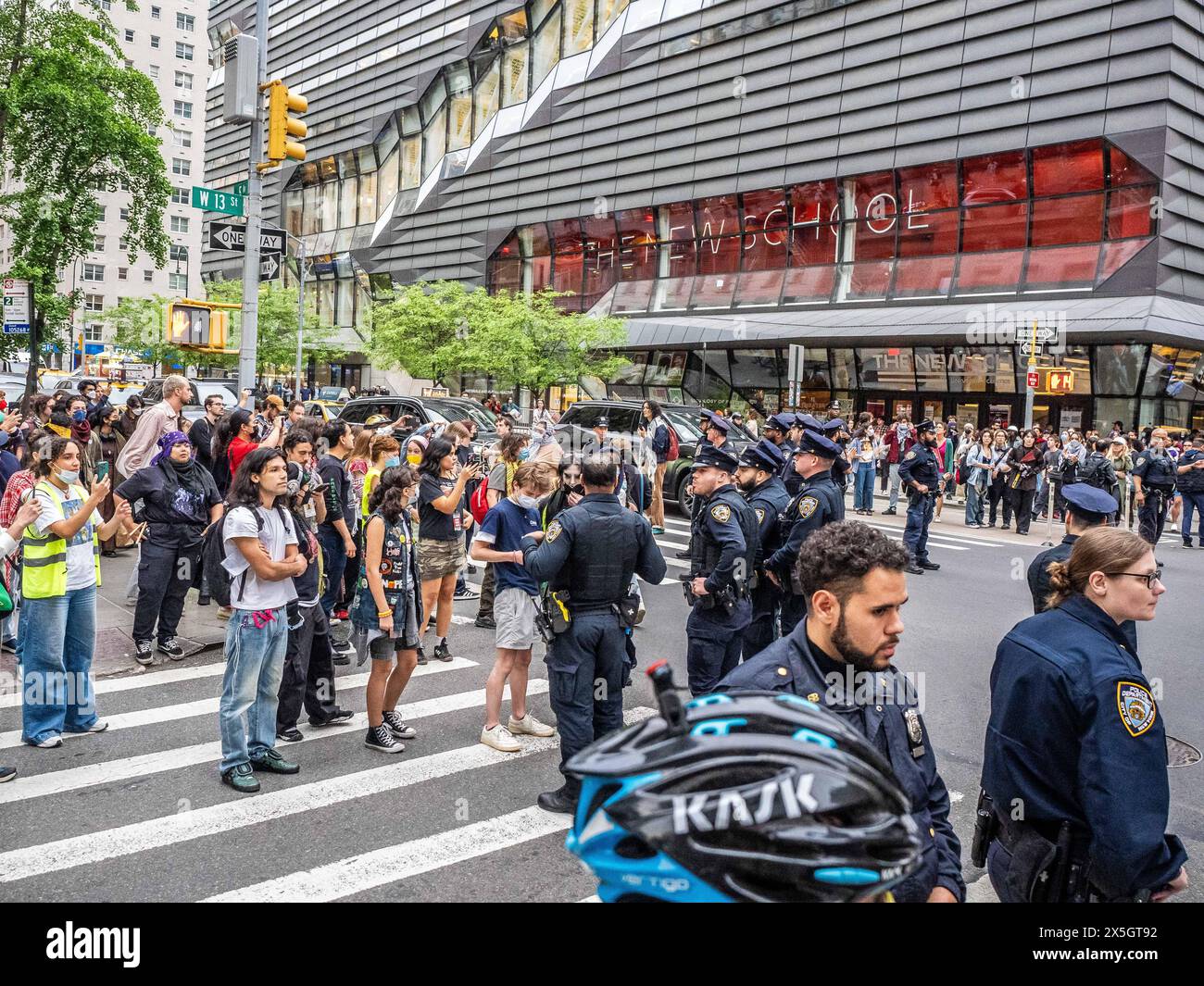 May 9, 2024, New York, New York, USA: NYPD tries to clear the streets ...