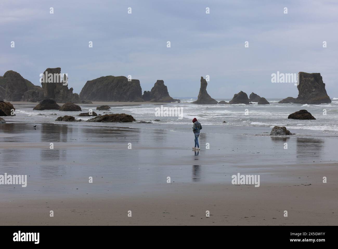 Sea stacks on the Oregon coast Stock Photo - Alamy