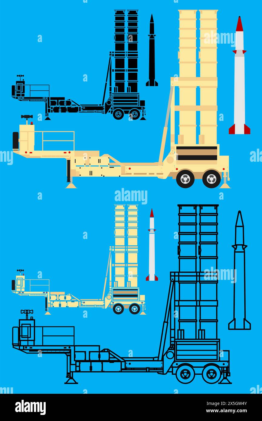 Front view modern war Stock Vector Images - Alamy