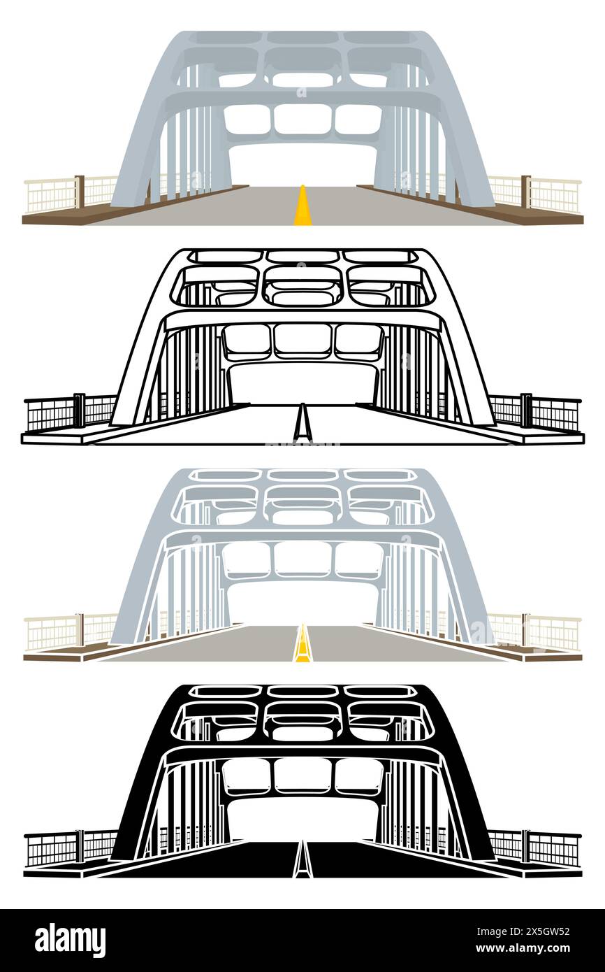 Pettus bridge Stock Vector Images - Alamy