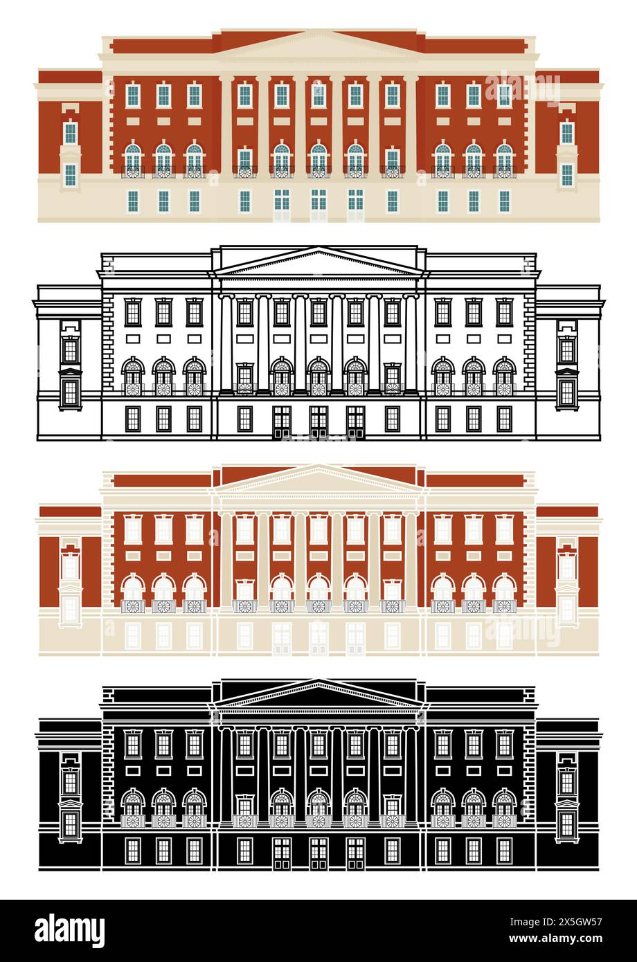 Foster Auditorium in Tuscaloosa, Alabama, USA Stock Vector Image & Art ...