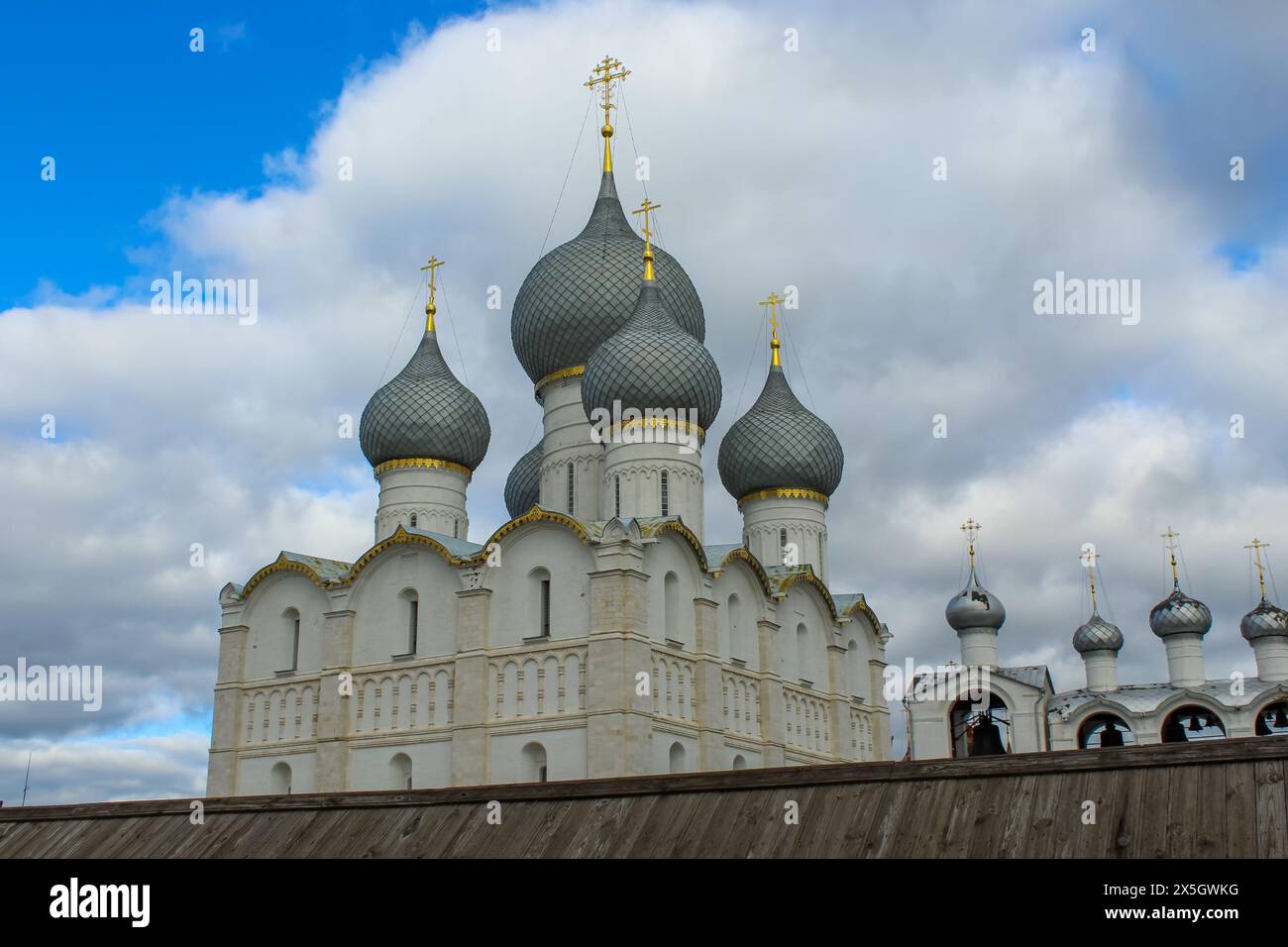 Winter view of medieval the Kremlin in Rostov the Great as part of The ...