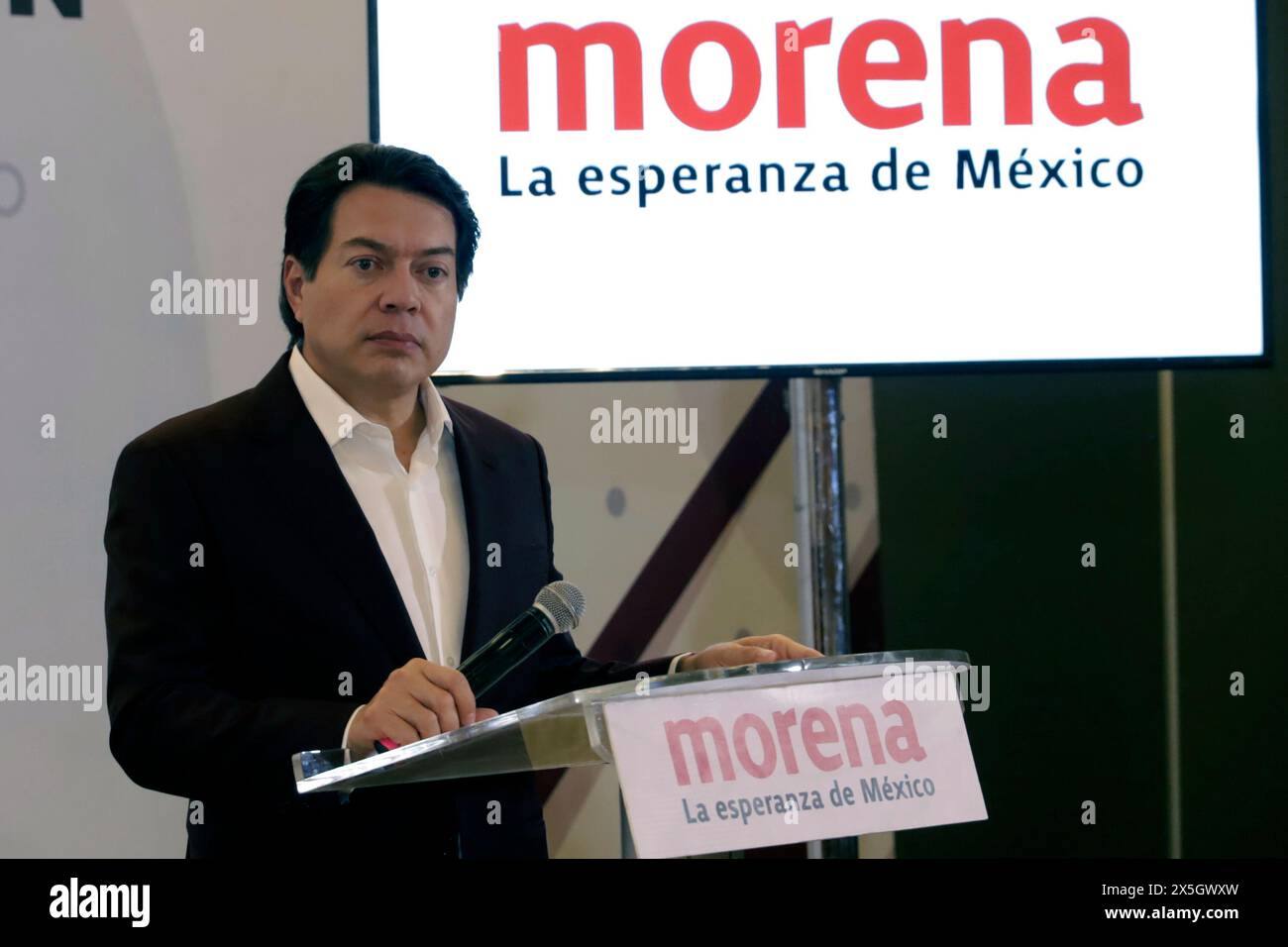 Mexico City, Mexico. 09th May, 2024. Mario Delgado, president of the ...