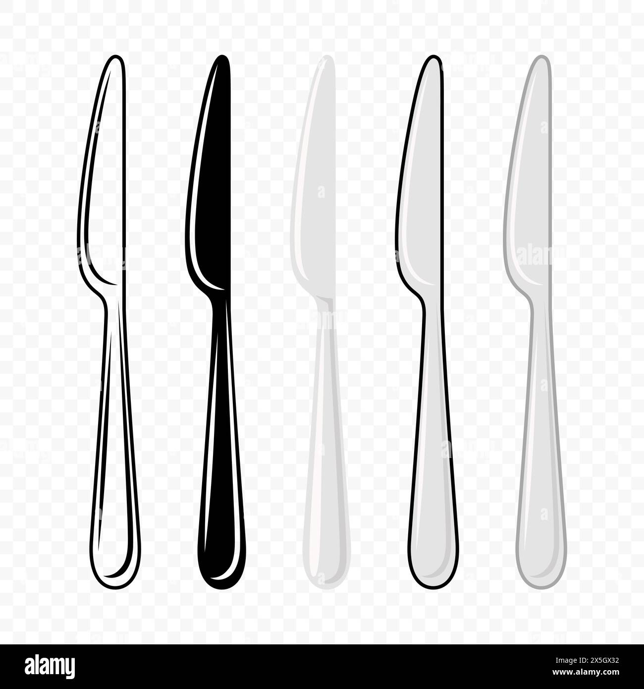 Table Knife Clipart