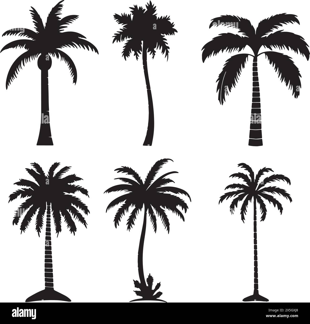 Plant oasis palm trees Stock Vector Images - Alamy